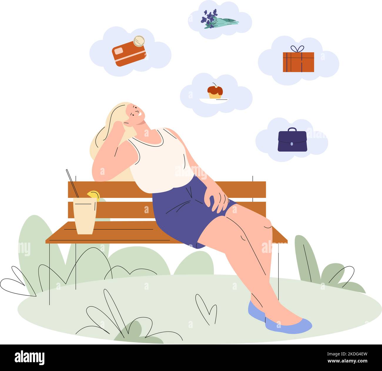 Cartoon bench hi-res stock photography and images - Alamy