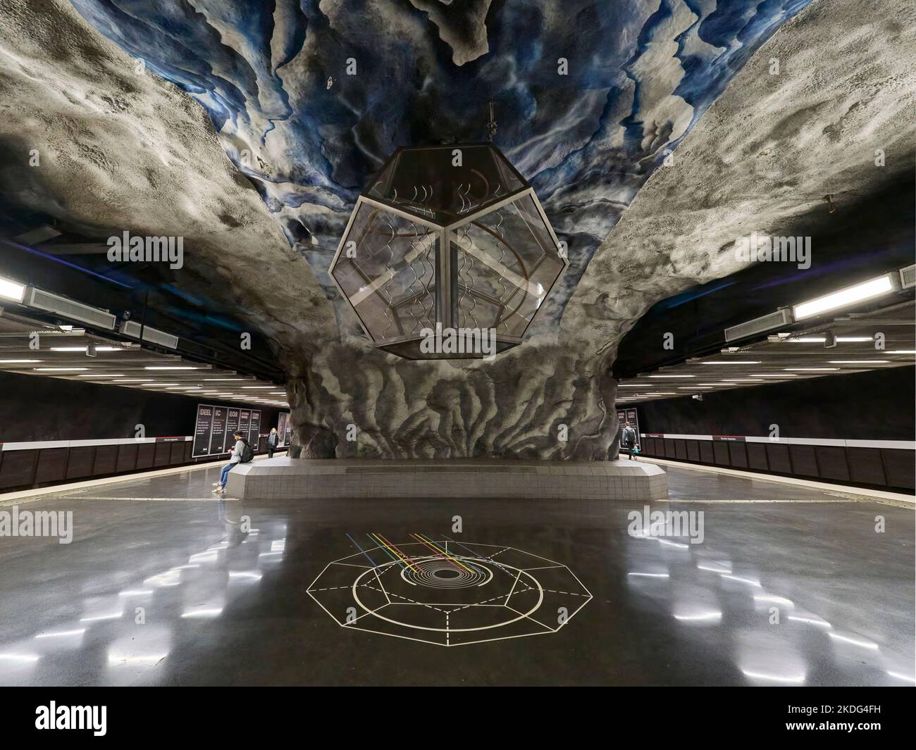 Stockholm Tekniska Högskolan Tube Metro or Subway stations artwork said ...