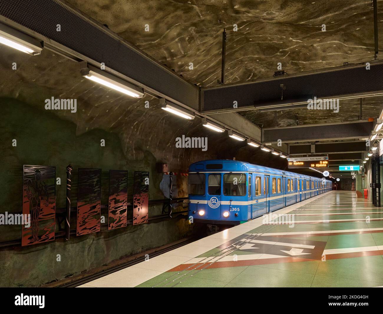 Stockholm Kungstradgarden Tube Metro or Subway stations artwork said to ...