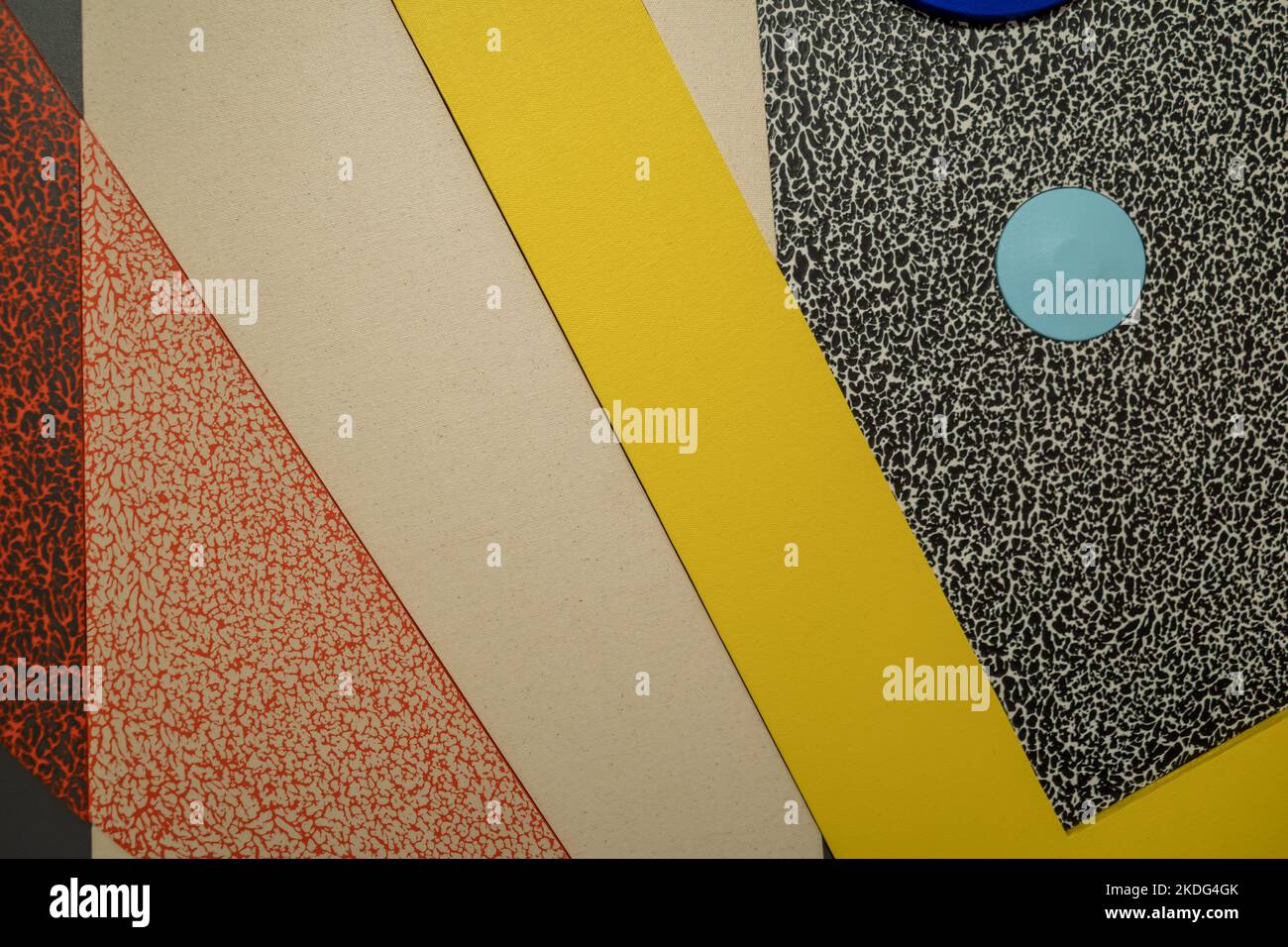 Abstract colourful with various shape, form, dot and line geometry ...