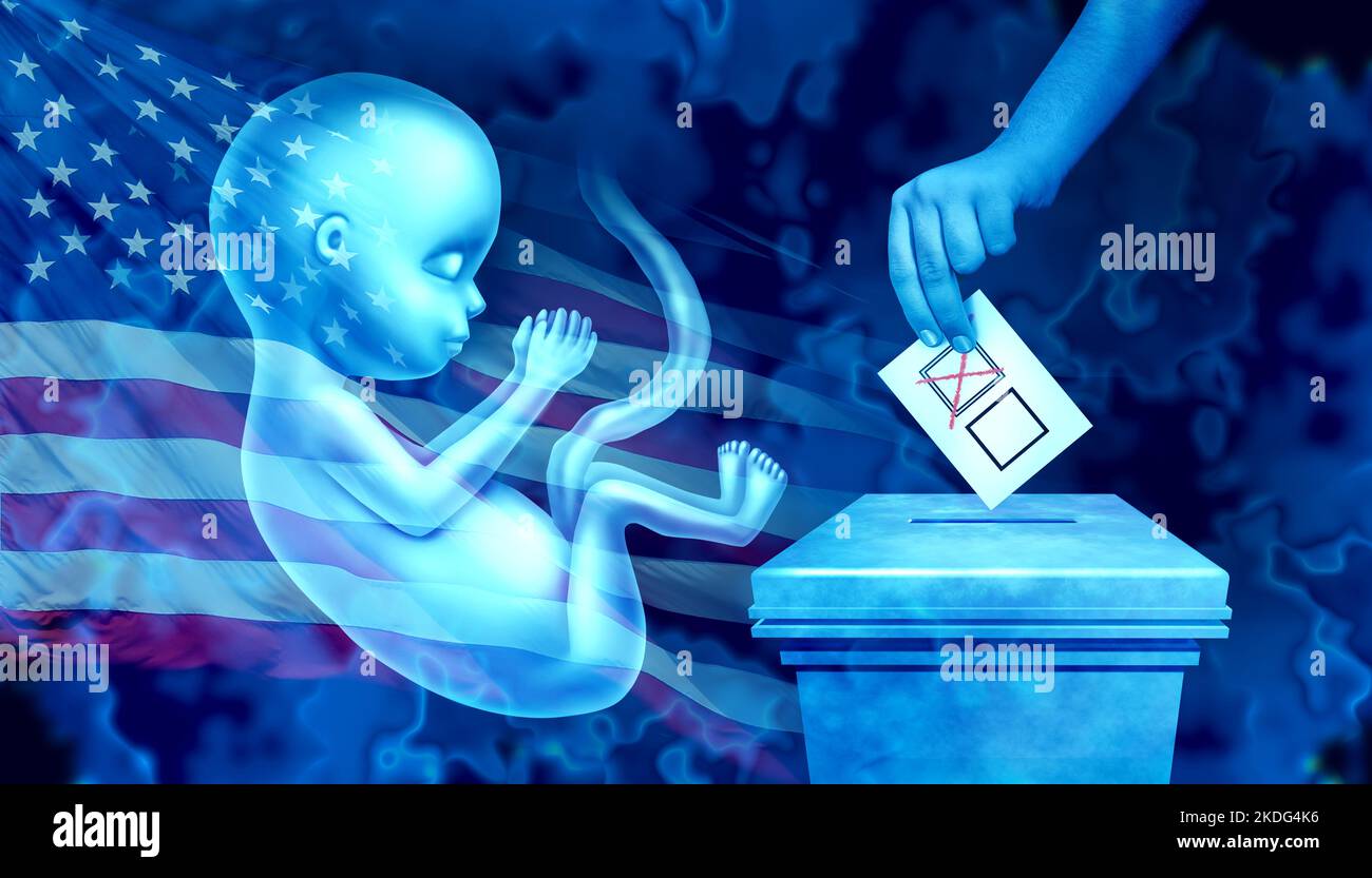 United States abortion issue vote during American election with pro ...