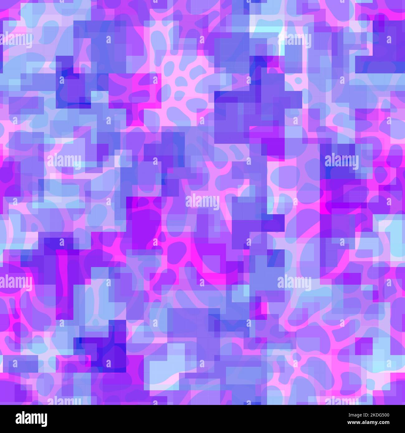 Purple light cosmic cells. Vector illustration seamless pattern ...