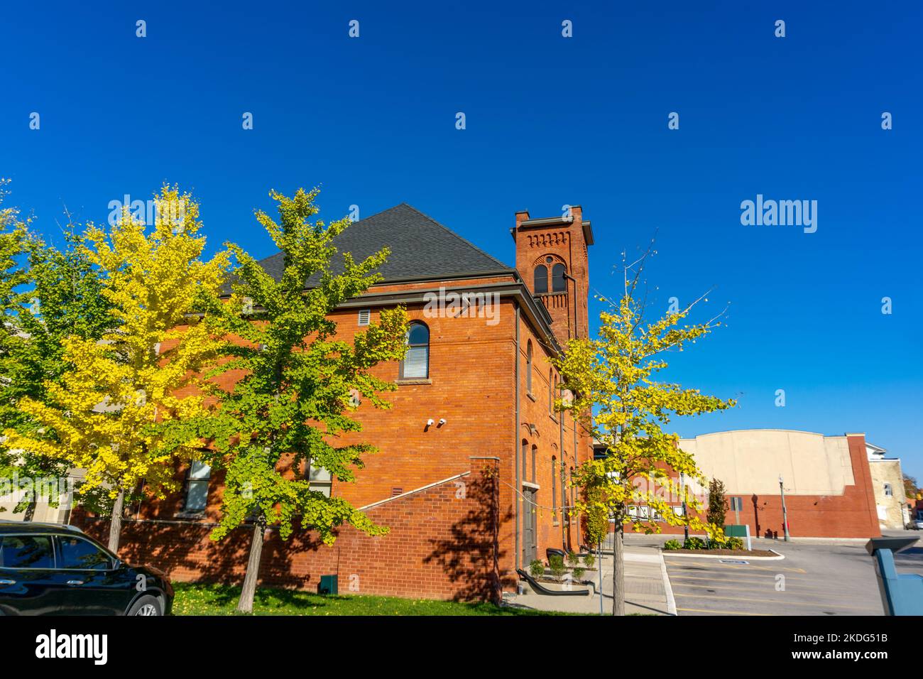 Old Fire Hall Building located in Woodstock, Ontario, Canada ...