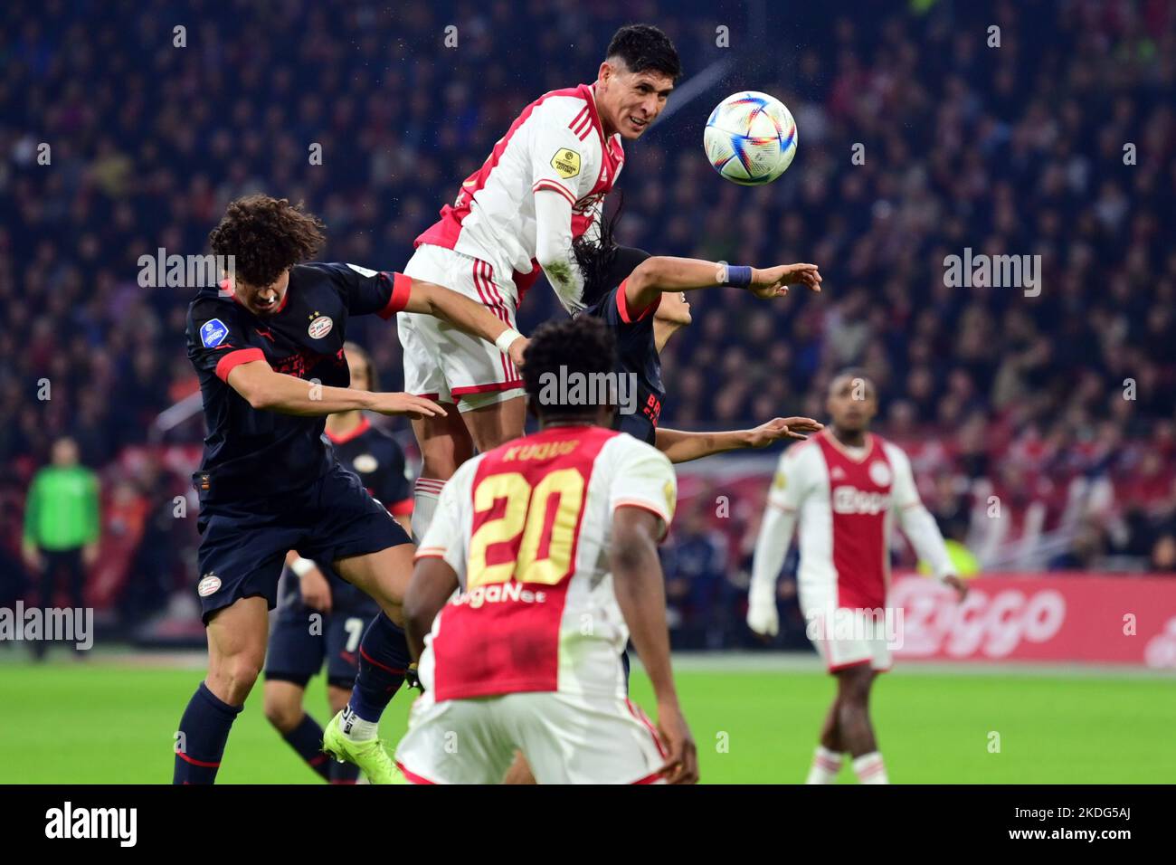 AMSTERDAM - (lr) Andre Ramalho of PSV Eindhoven, Edson Alvarez of Ajax ...