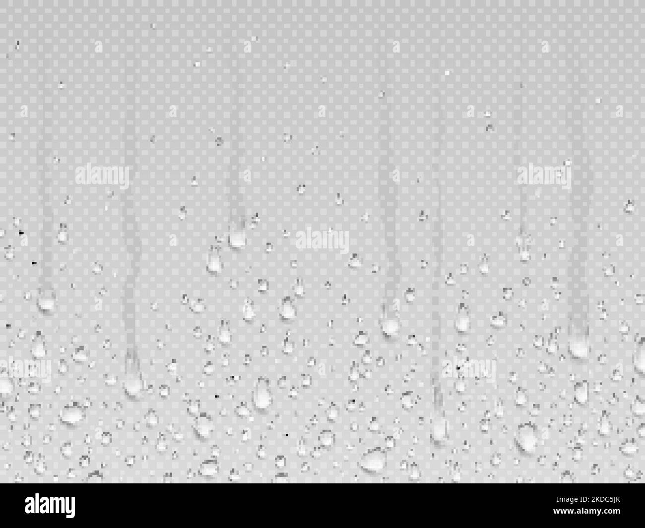 Realistic dripping drops flow down background. Rain dropping, water ...