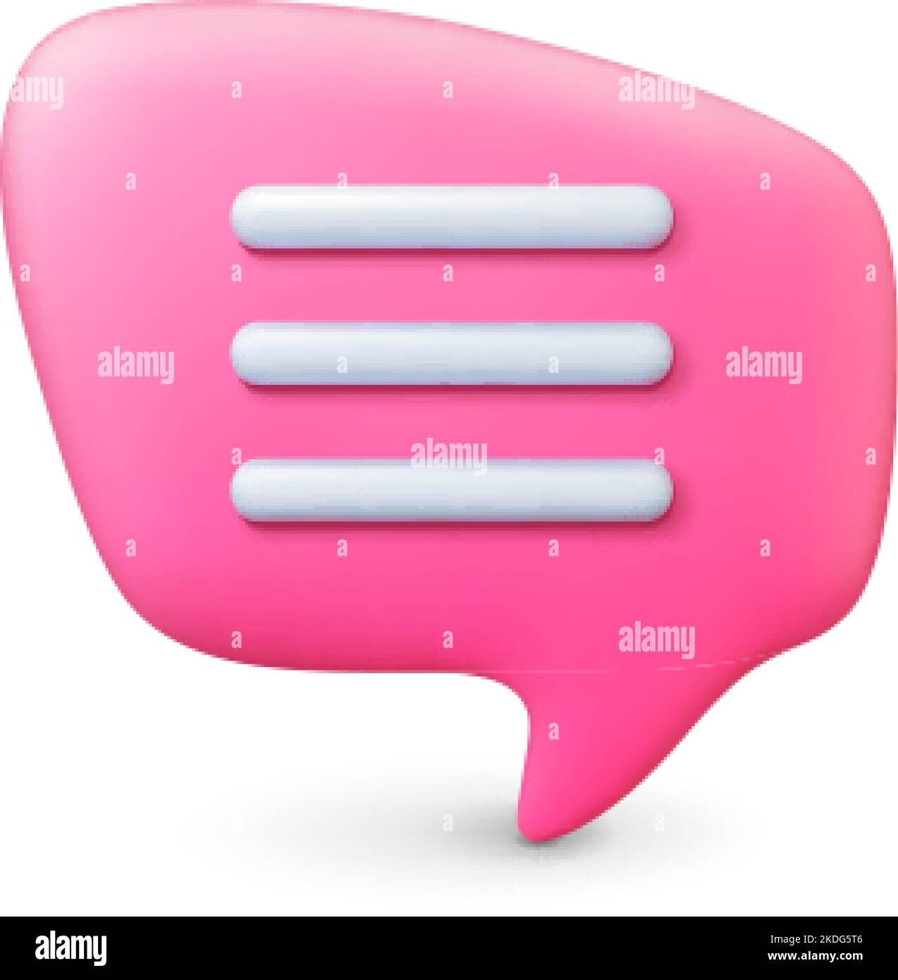 Dialogue message 3d design element. Speech bubble, voice text balloon ...