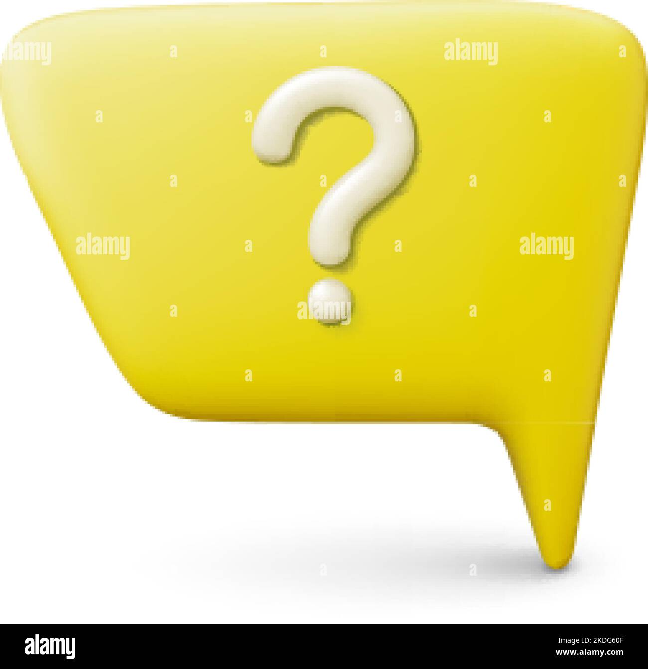 3d speech bubble with question mark icon faq hi-res stock photography ...