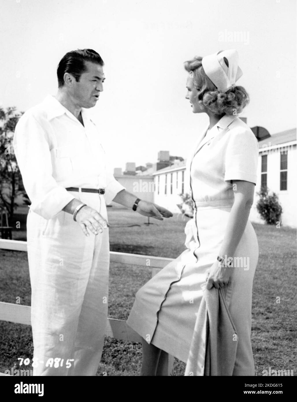 Director VINCENT SHERMAN and VIRGINIA MAYO on set location candid ...