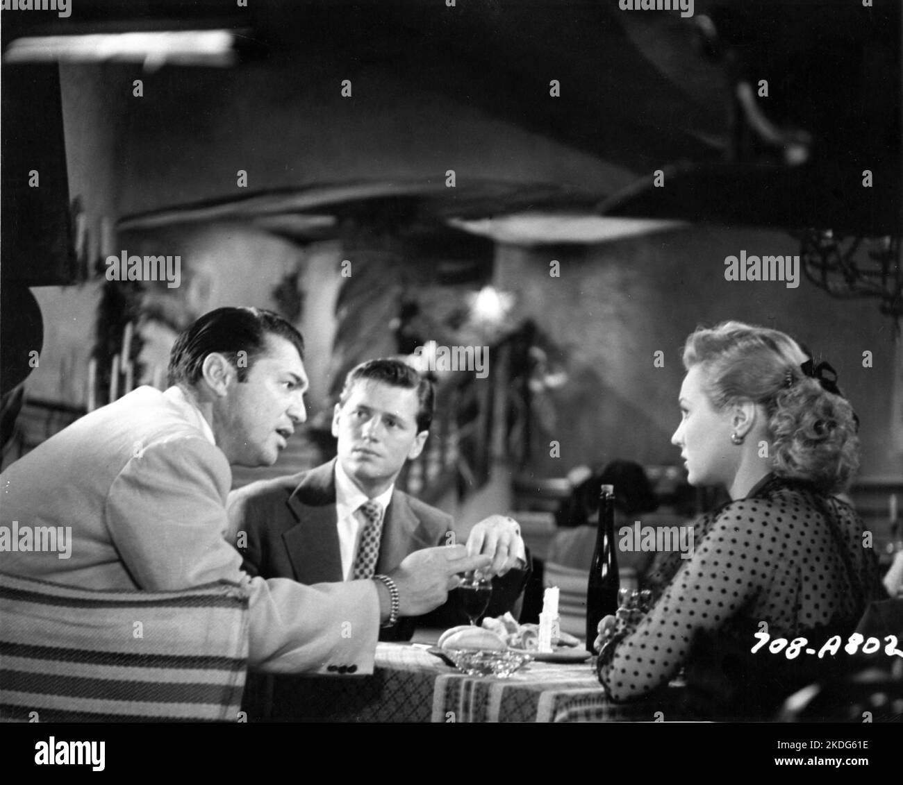 Director VINCENT SHERMAN GORDON MacRAE and VIRGINIA MAYO on set candid ...
