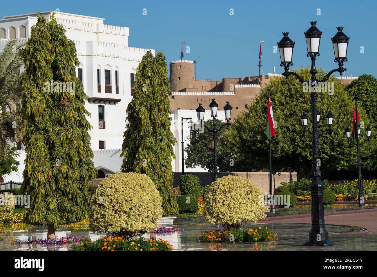 Muscat, Oman - March 05,2022 : View on the old town Muttrah which is ...