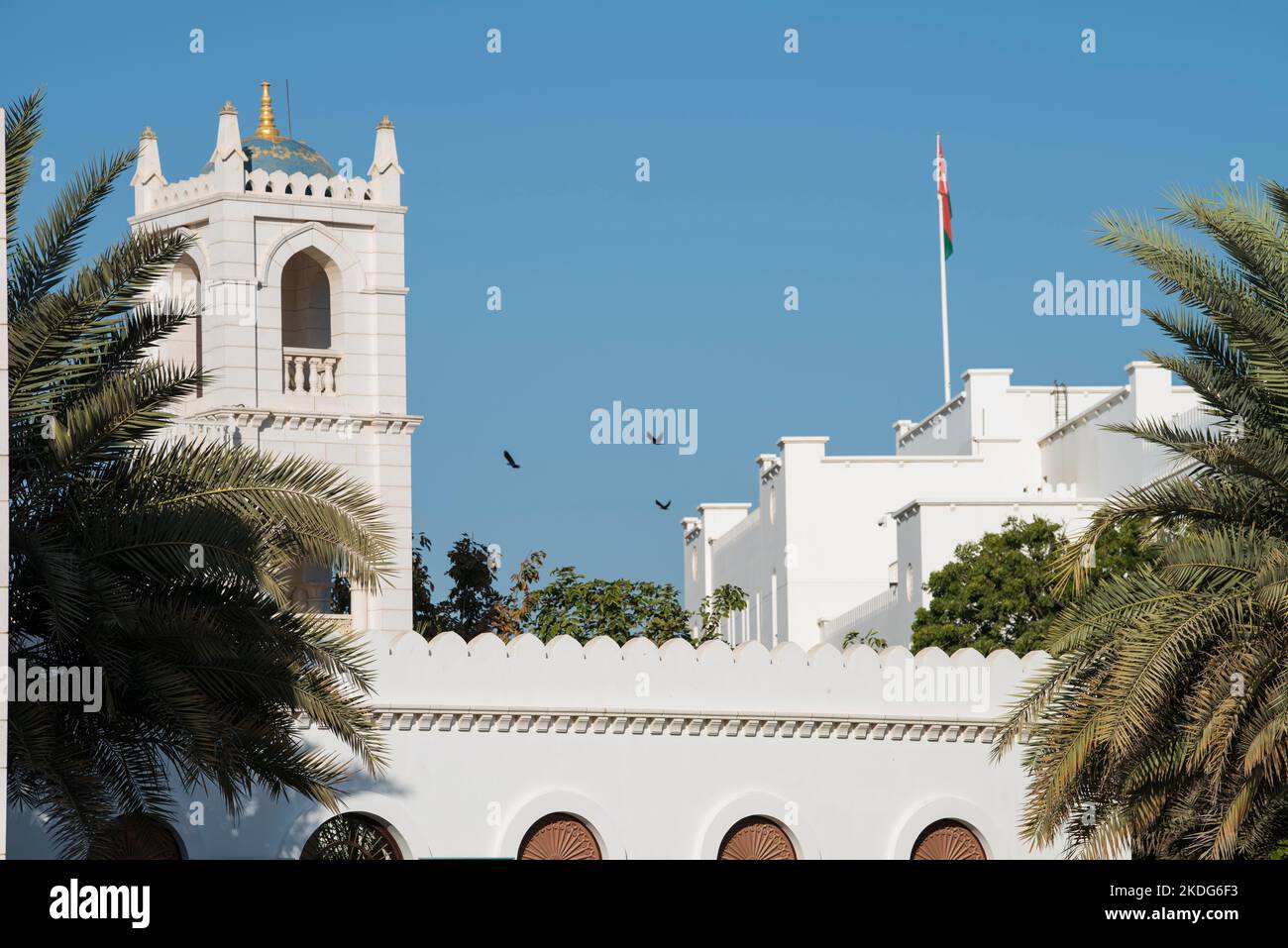 Muscat, Oman - March 05,2022 : View on the old town Muttrah which is ...