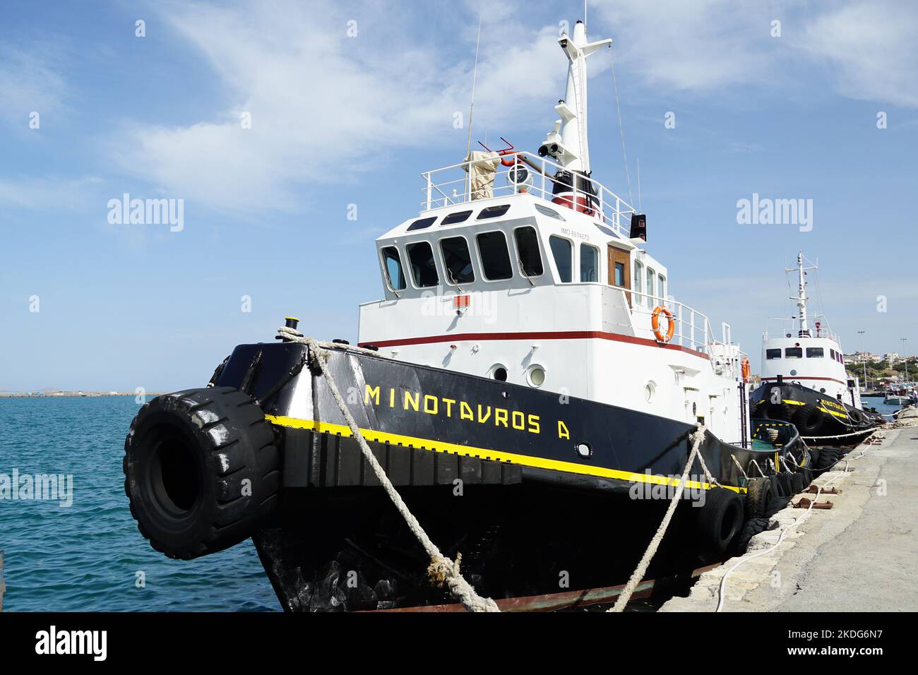 ship, Port, Heraklion or Iraklion, Crete, Greece, Europe Stock Photo ...