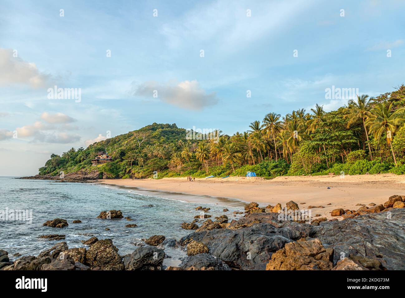 Scenic beach at Kantiang Bay, Koh Lanta, Krabi, Thailand Stock Photo ...