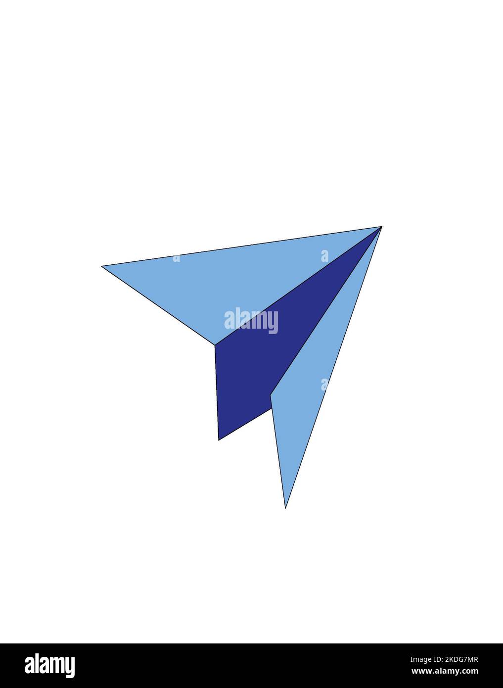 Paper plane flying. Concepts: the way forward, unique, innovation ...