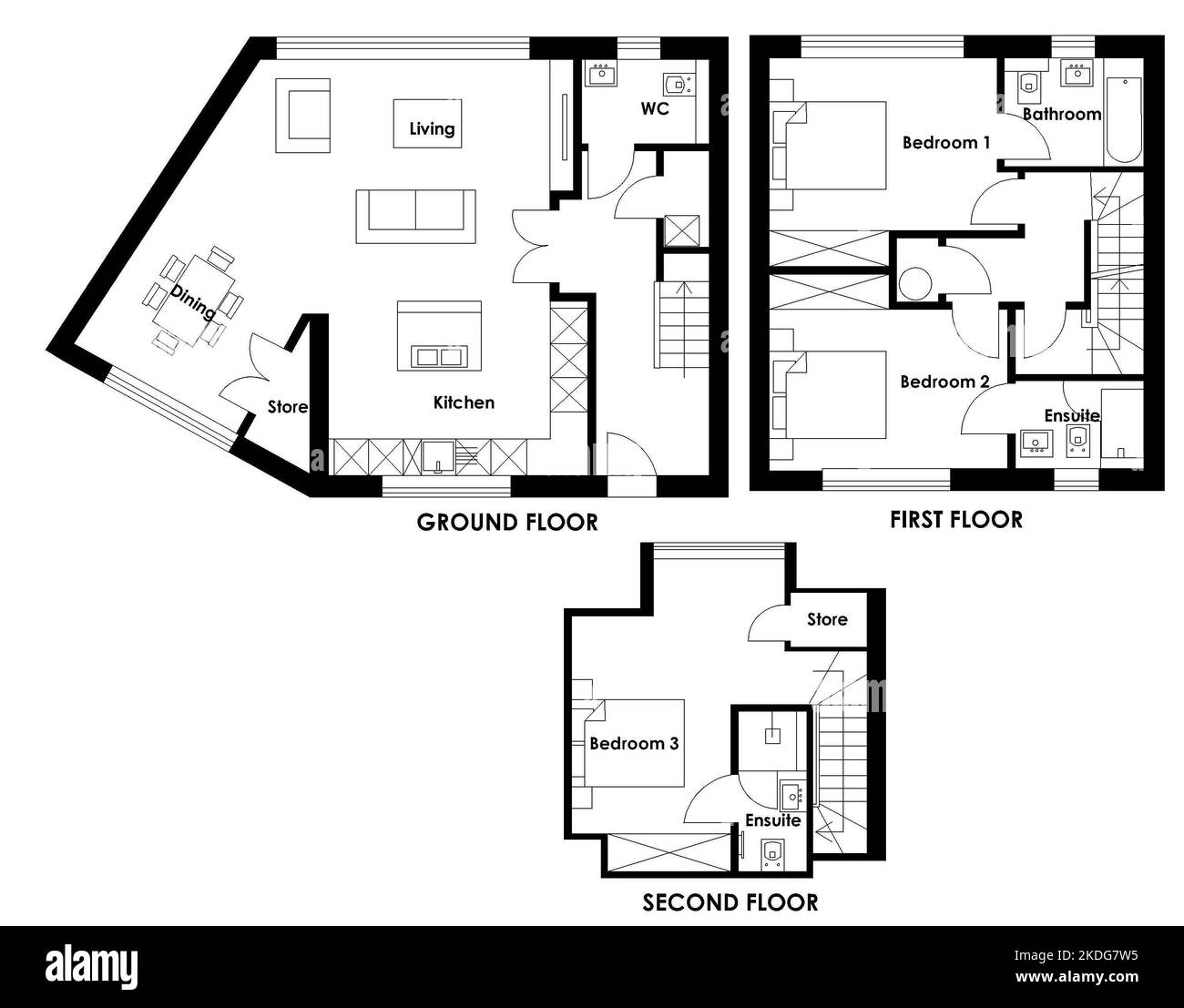 2d floor plan. Black white floor plan. Floor plan. Home space. Plan for ...