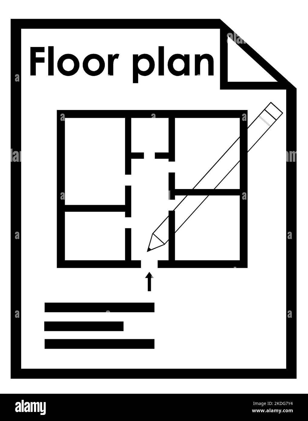 2d floor plan. Black white floor plan. Floor plan. Home space. Plan for ...