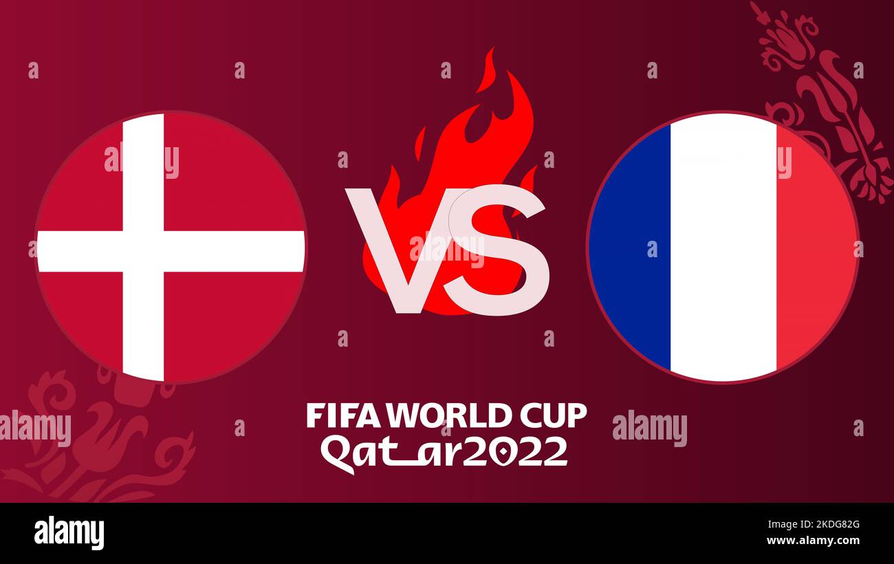 France vs Denmark soccer Match FIFA World Cup Qatar 2022, France ...