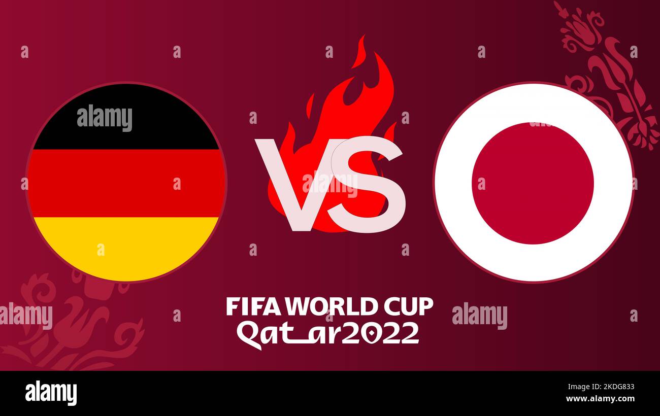 Japan vs Germany soccer Match FIFA World Cup Qatar 2022, Japan against ...