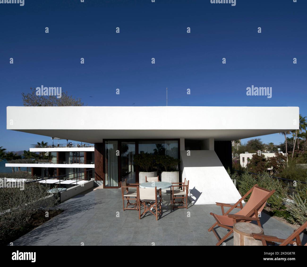 Suite. Hotel Baja Club, La Paz, Mexico. Architect: Max von Werz ...