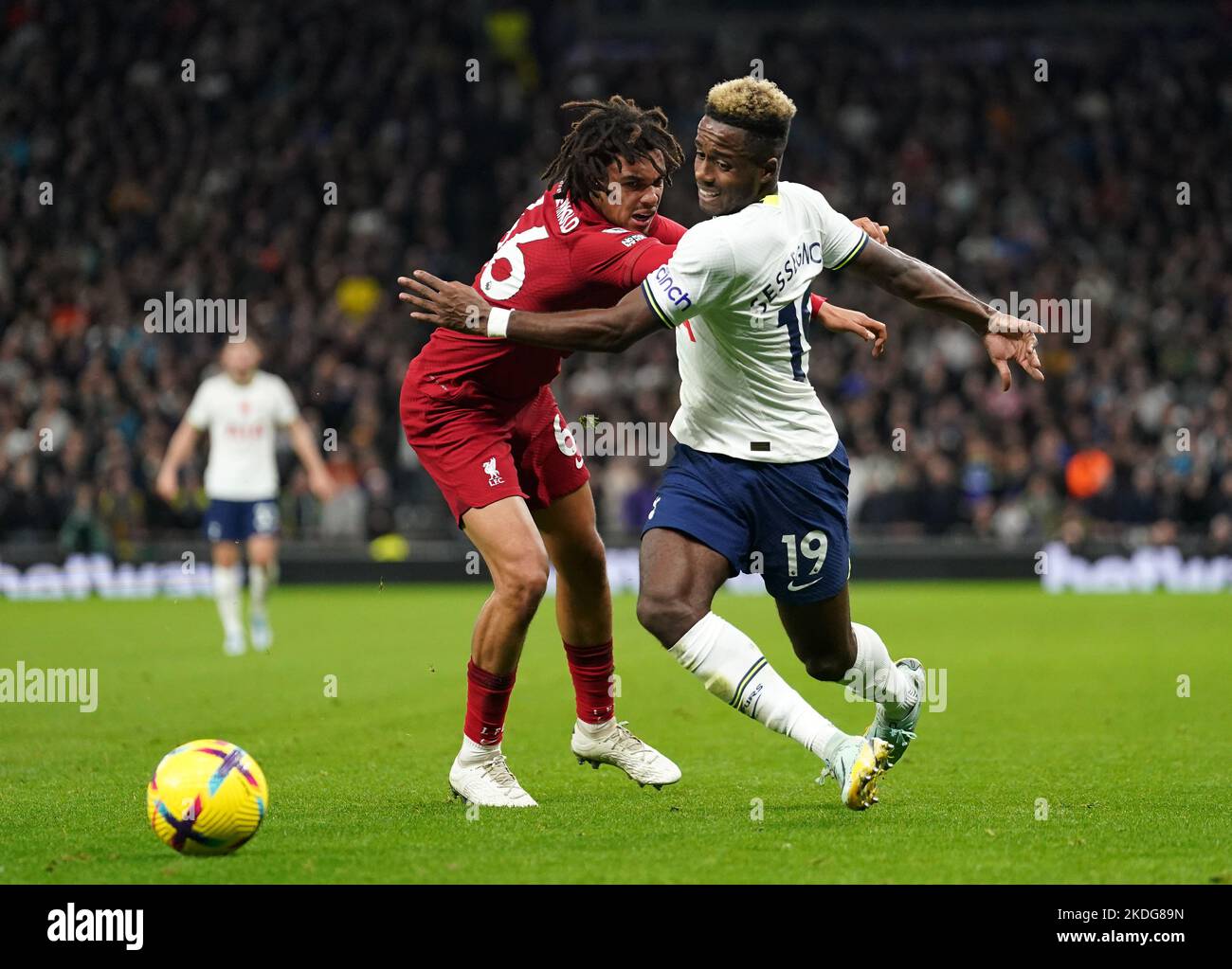 Liverpool's Trent Alexander-Arnold (left) and Tottenham Hotspur's Ryan ...