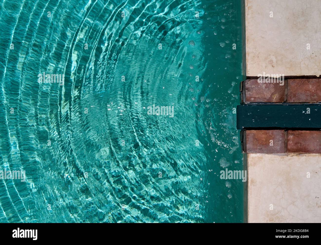 Abstract drone view looking down. Hotel Baja Club, La Paz, Mexico ...