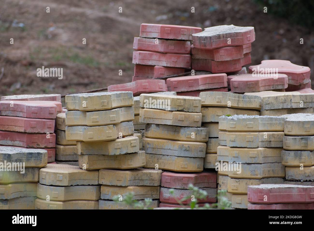 Pavement concrete tiles pallet hi-res stock photography and images - Alamy