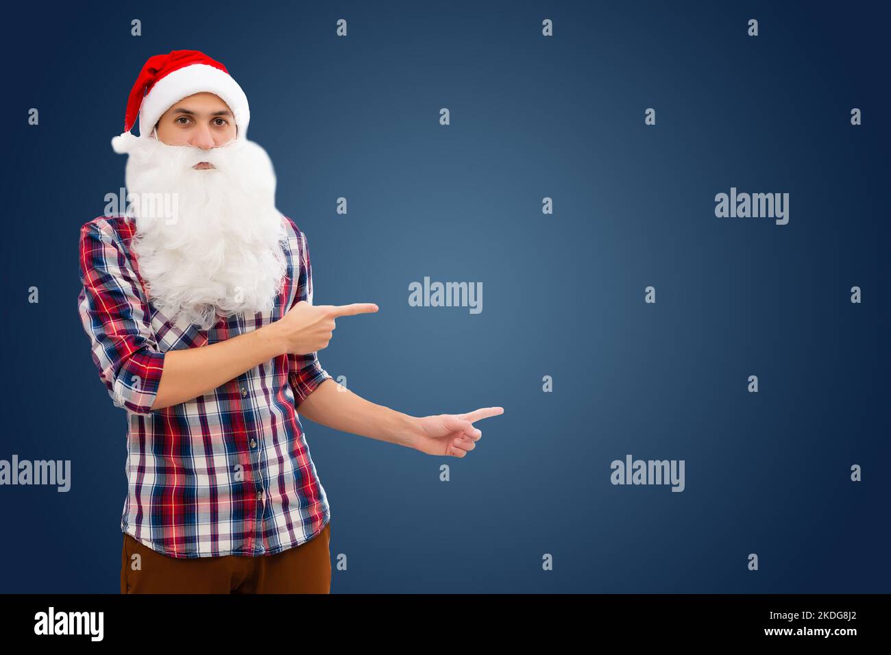 Cool modern Santa Claus in sunglasses. Christmas concept Stock Photo ...