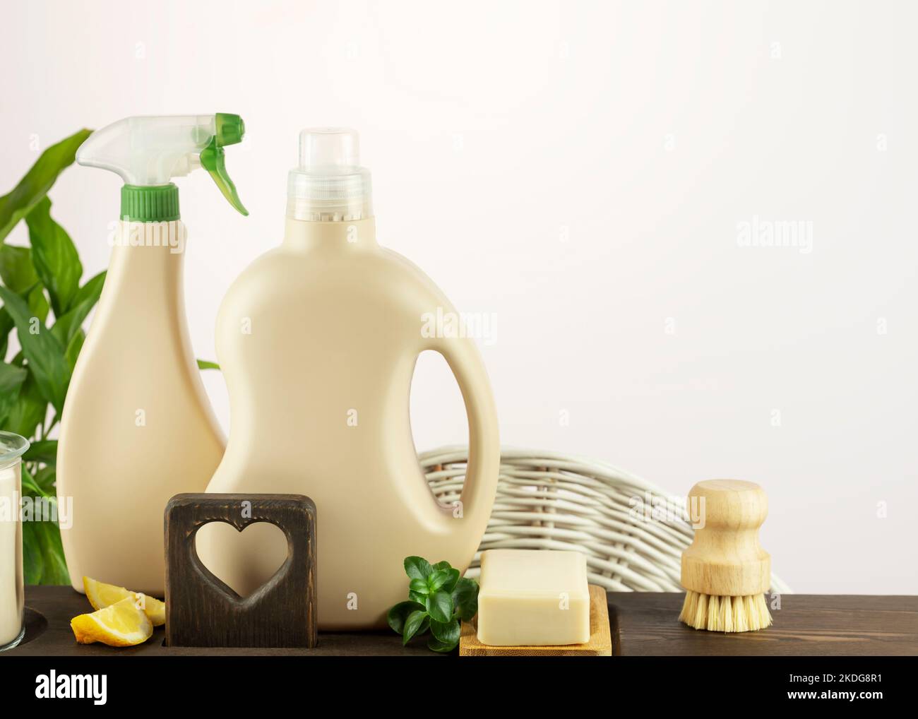 Natural cleaners, cleaning products, natural detergent bottles with ...