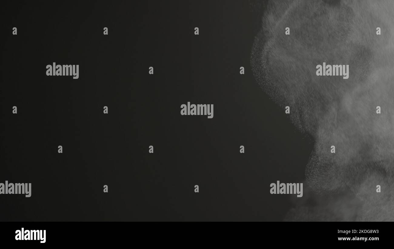 Steam rising over black background, wide photo Stock Photo - Alamy