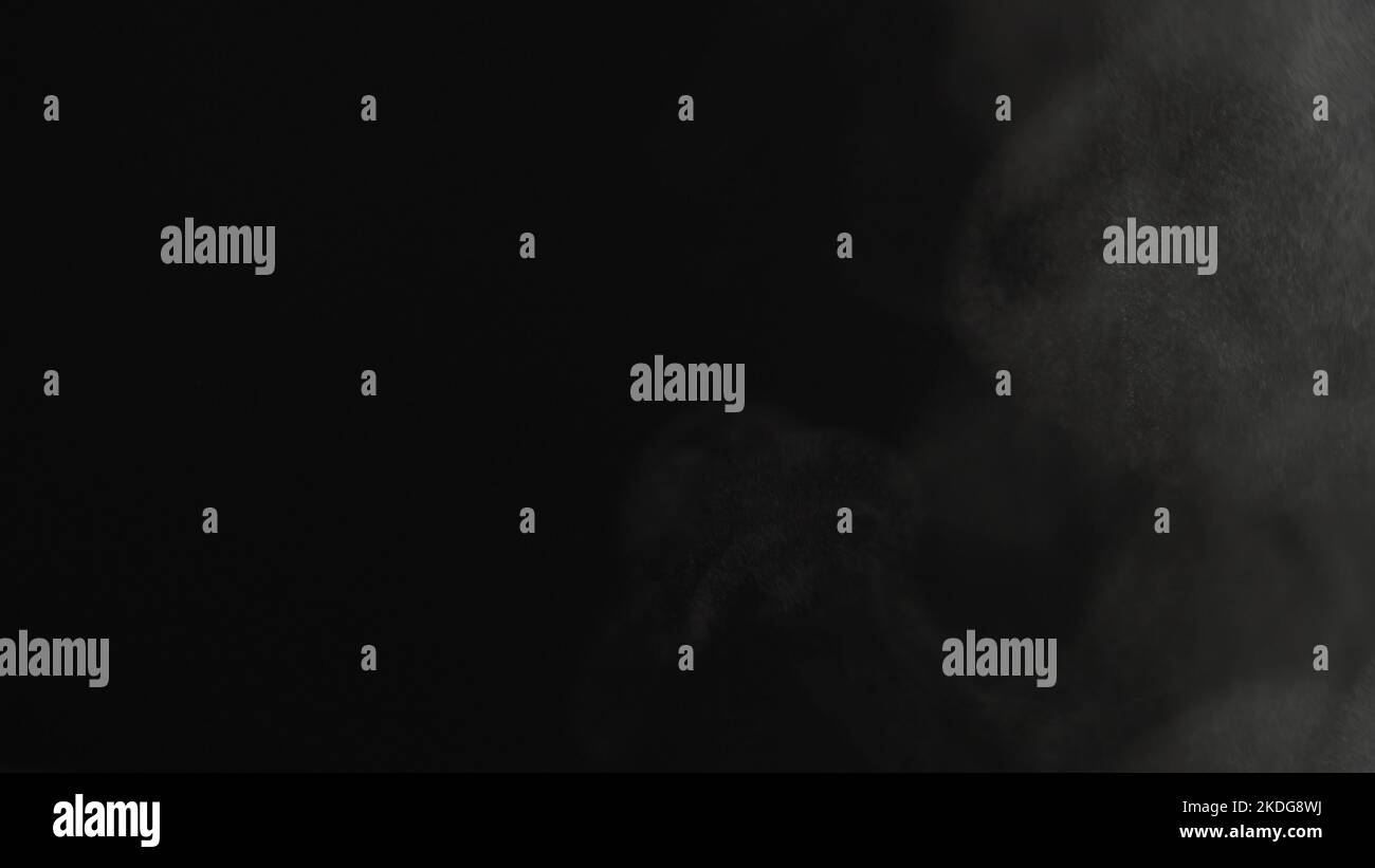 Steam rising over black background, wide photo Stock Photo - Alamy