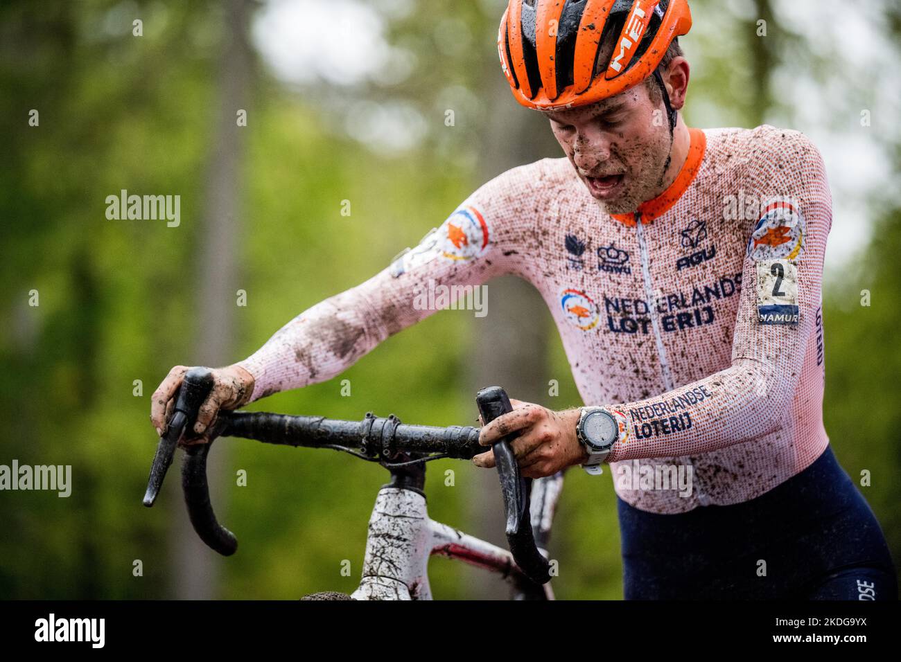 Dutch Mees Hendrikx pictured in action during the men elite race at the ...