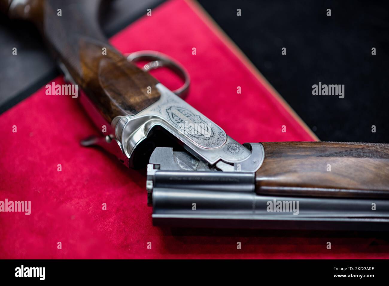 12 Gauge over and under shotgun Stock Photo - Alamy