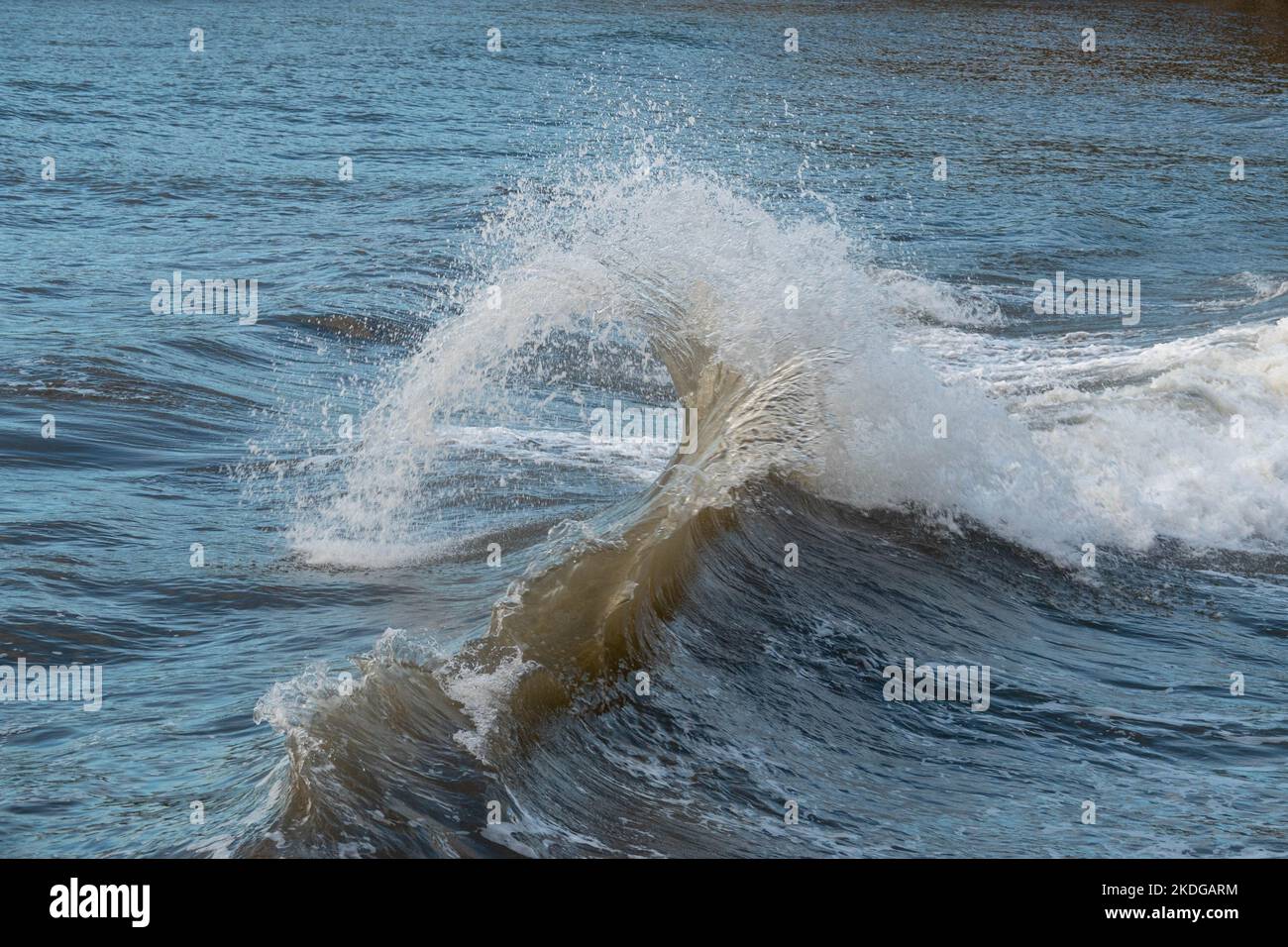 wave breaking in the sea on a stormy day Stock Photo - Alamy