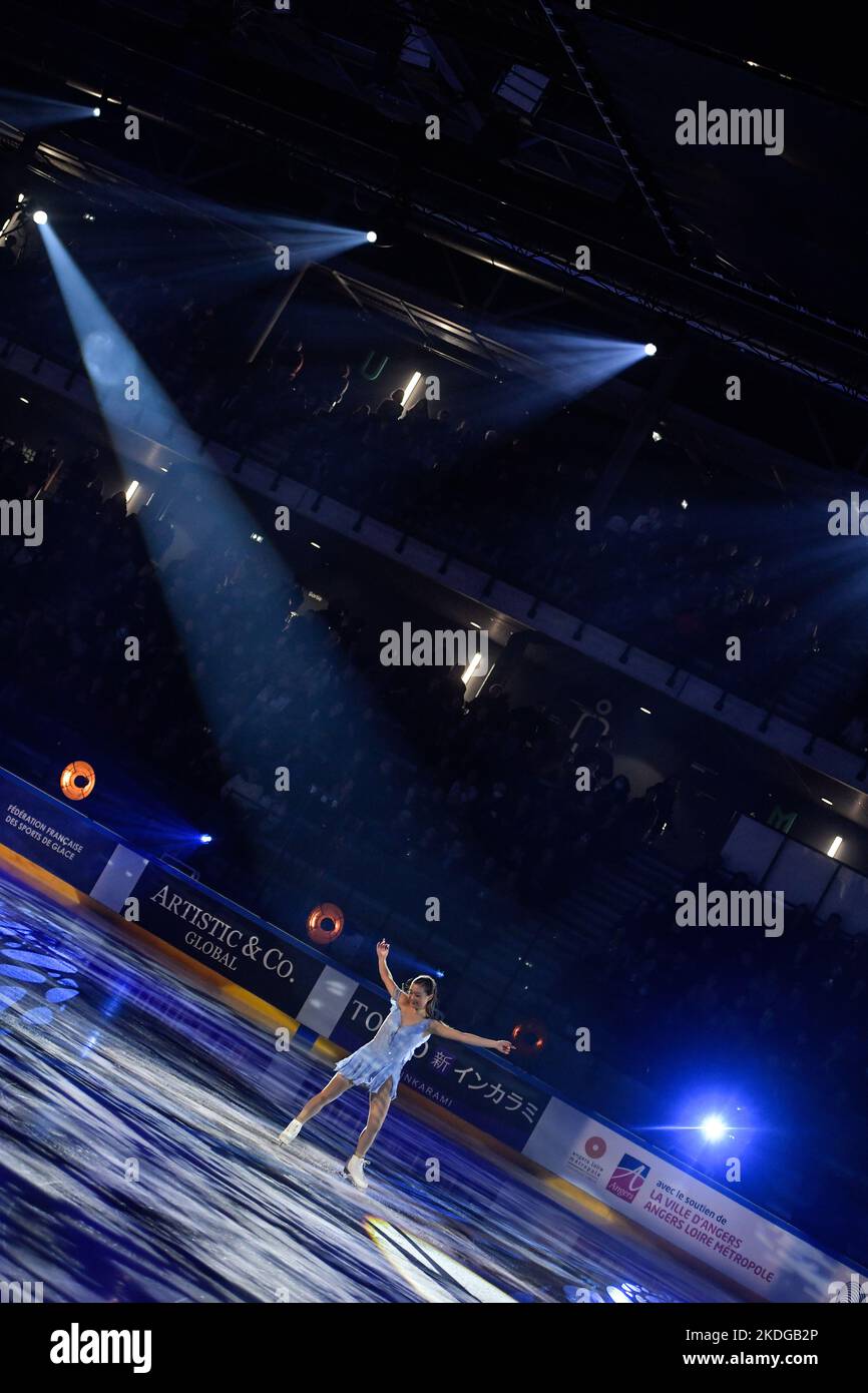 Audrey SHIN (USA), during the Exhibition Gala, at the ISU Grand Prix of ...