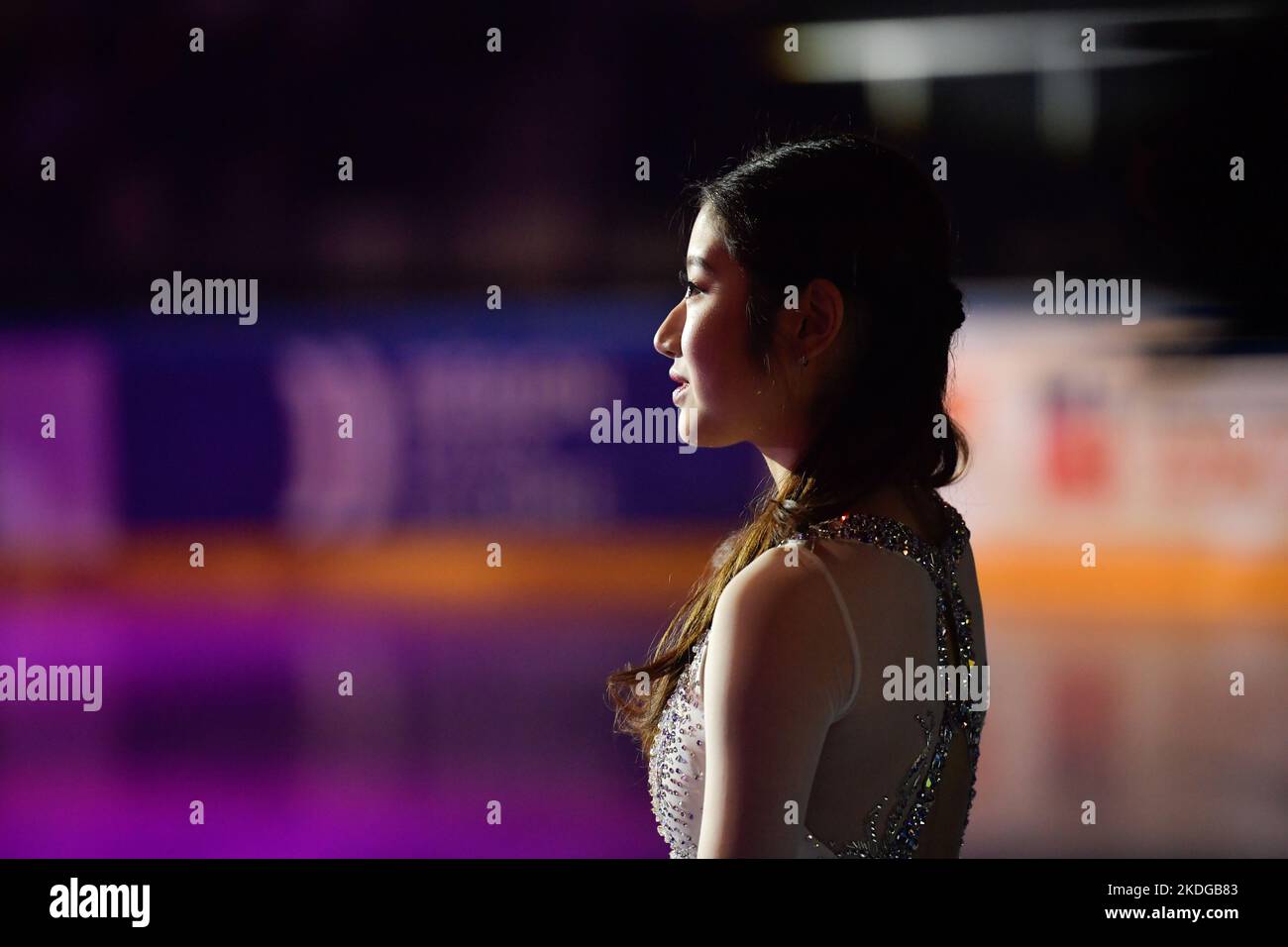 Haein LEE (KOR), during the Exhibition Gala, at the ISU Grand Prix of ...
