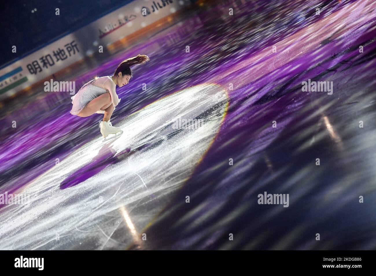 Haein LEE (KOR), during the Exhibition Gala, at the ISU Grand Prix of ...