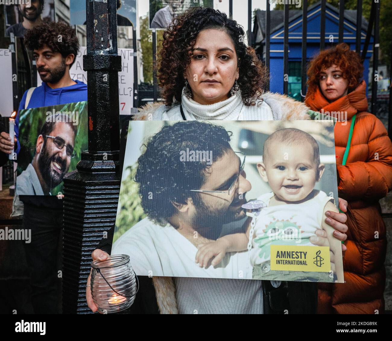 London, UK, 06th Nov 2022. Mona Seif, Alaa's sister and human rights ...