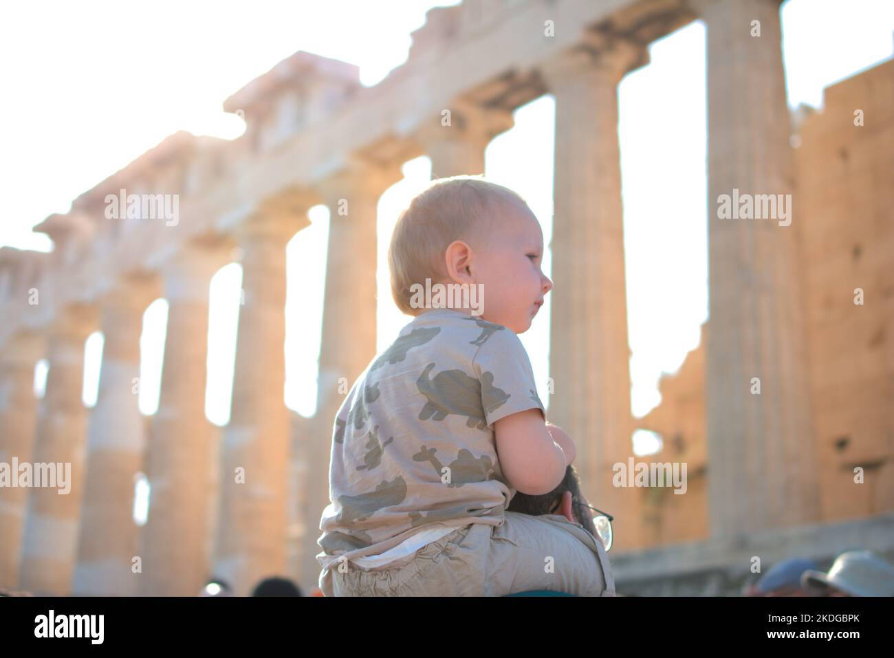 Young kid observing the parthenon Stock Photo - Alamy Young kid observing the parthenon Stock Photo - Alamy