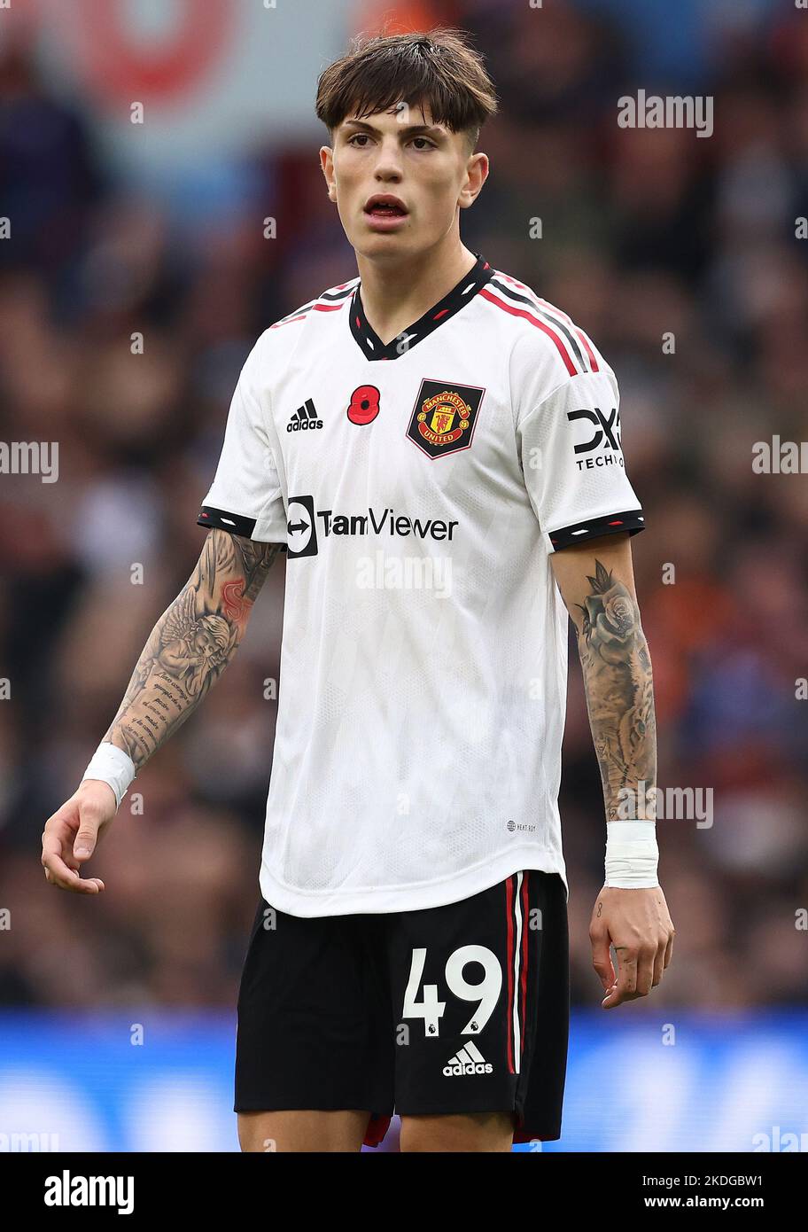 Birmingham, UK. 6th Nov, 2022. Alejandro Garnacho of Manchester United ...