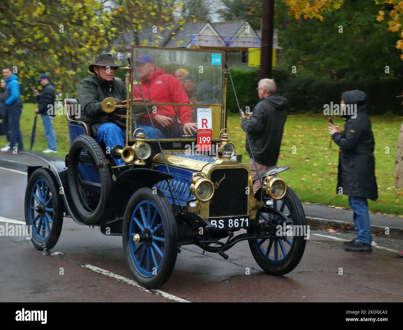 Staplefield, UK. 06th Nov, 2021. Participants battle the weather in ...