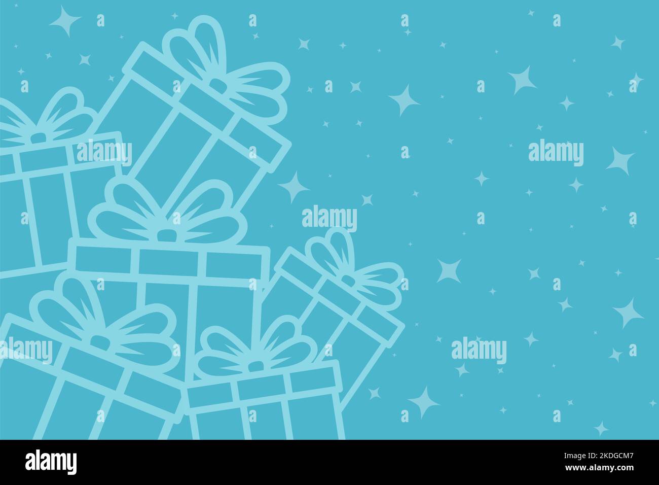 Presents christmas graphic gift card vector graphic blue Stock Photo ...