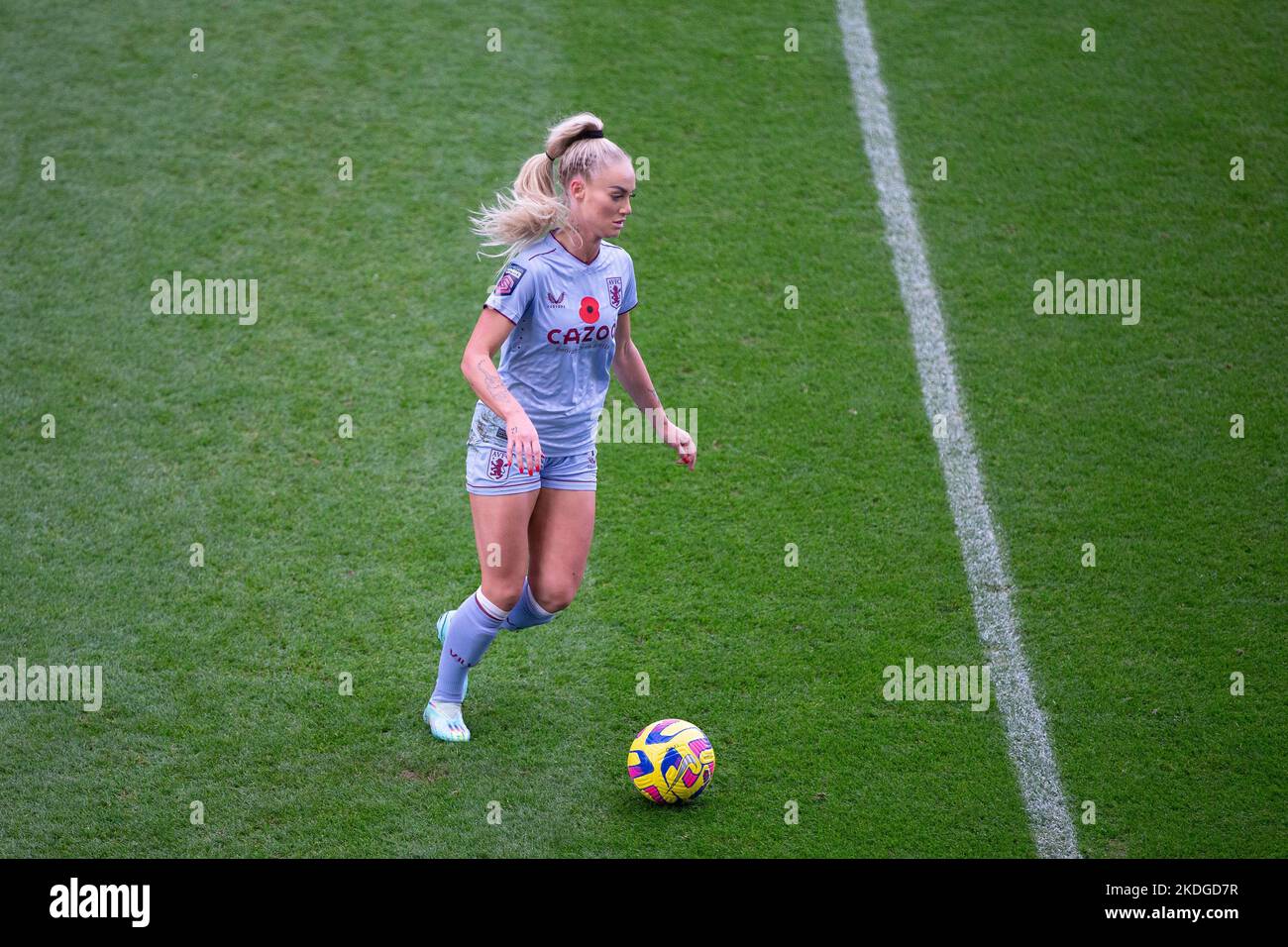 Alisha Lehmann #7 of Aston Villa in possession during the The Fa Women ...