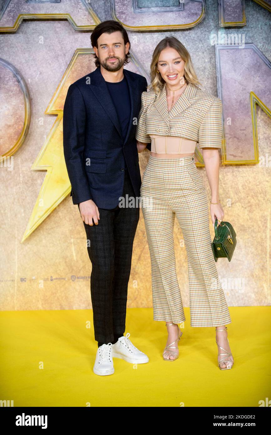 Jack Whitehall and Roxy Horner at the Black Adam film premiere ...
