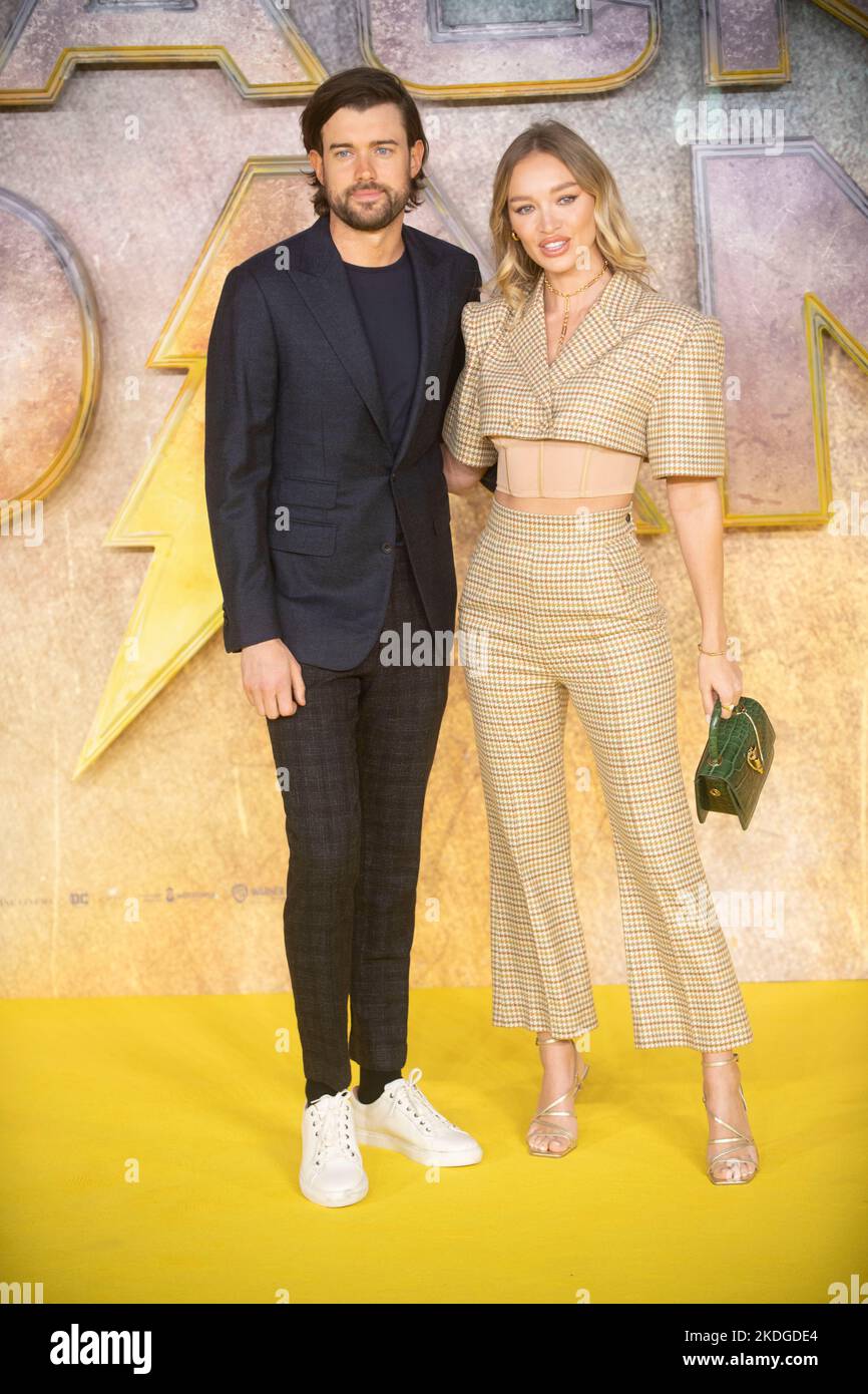 Jack Whitehall and Roxy Horner at the Black Adam film premiere ...