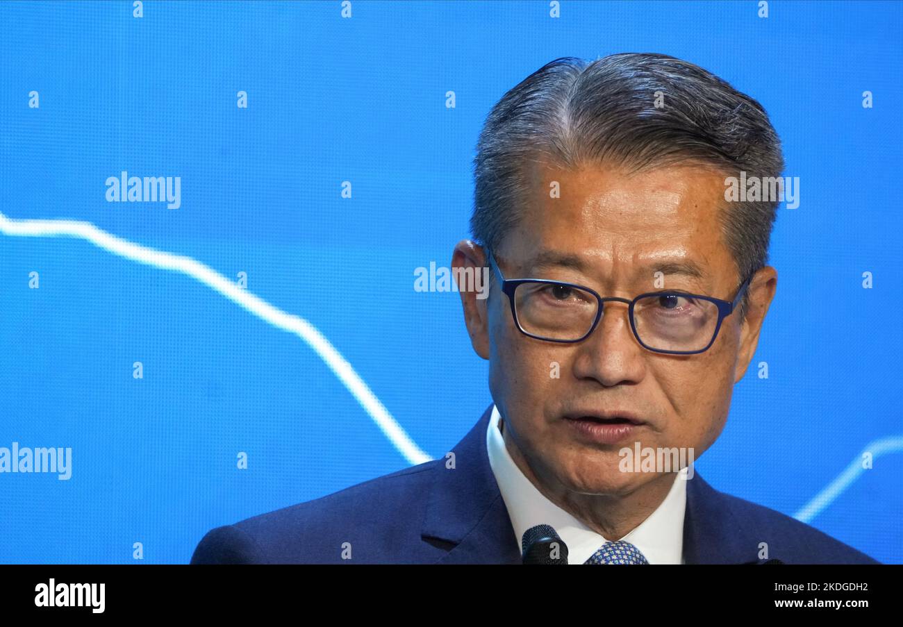 Paul Chan Mo-po, Financial Secretary of Hong Kong SAR, attends Global Financial Leaders ...