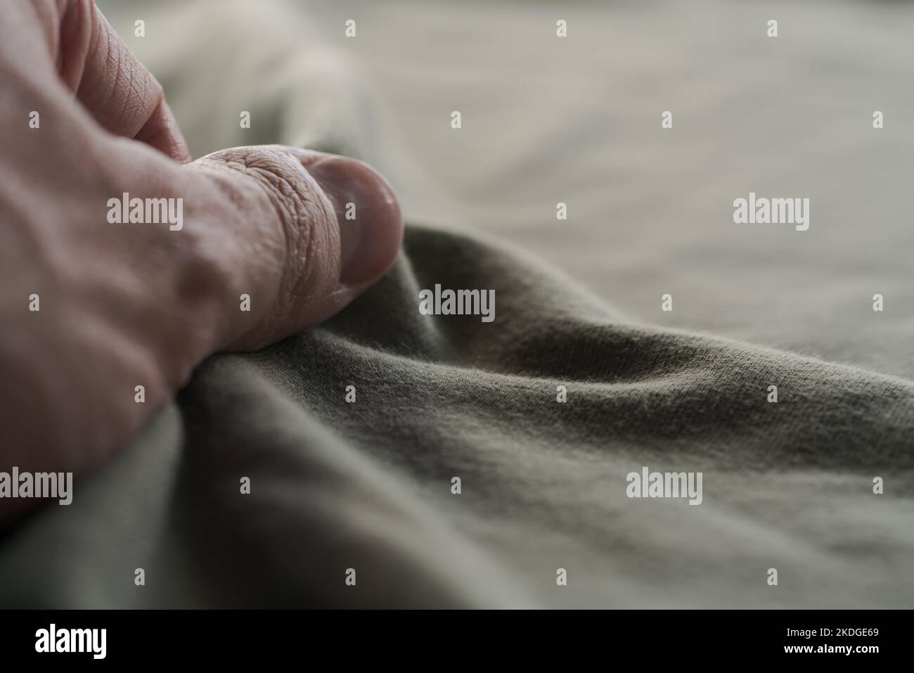 Man touching cotton hi-res stock photography and images - Alamy