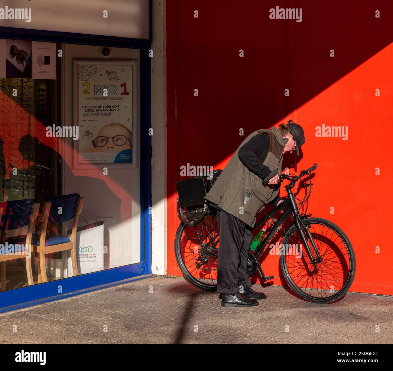 3 November 2022. Peterhead, Aberdeenshire, Scotland. This is a man ...