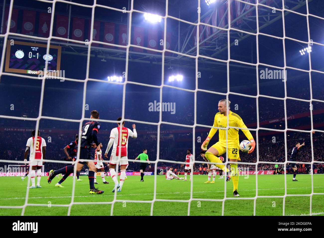 AMSTERDAM - Remko Pasveer keeper of Ajax, Erick Guitierez or PSV scores ...