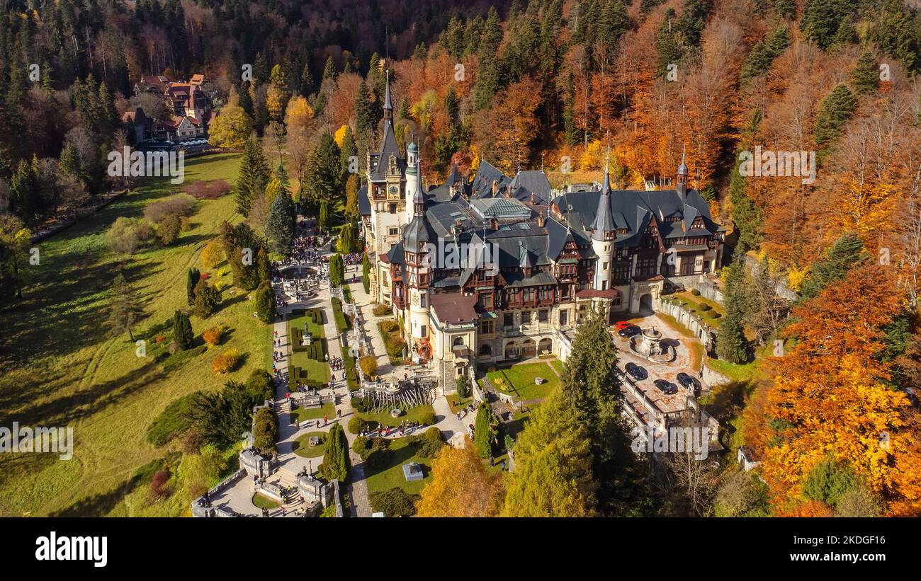 Aerial view historical peles hi-res stock photography and images - Alamy