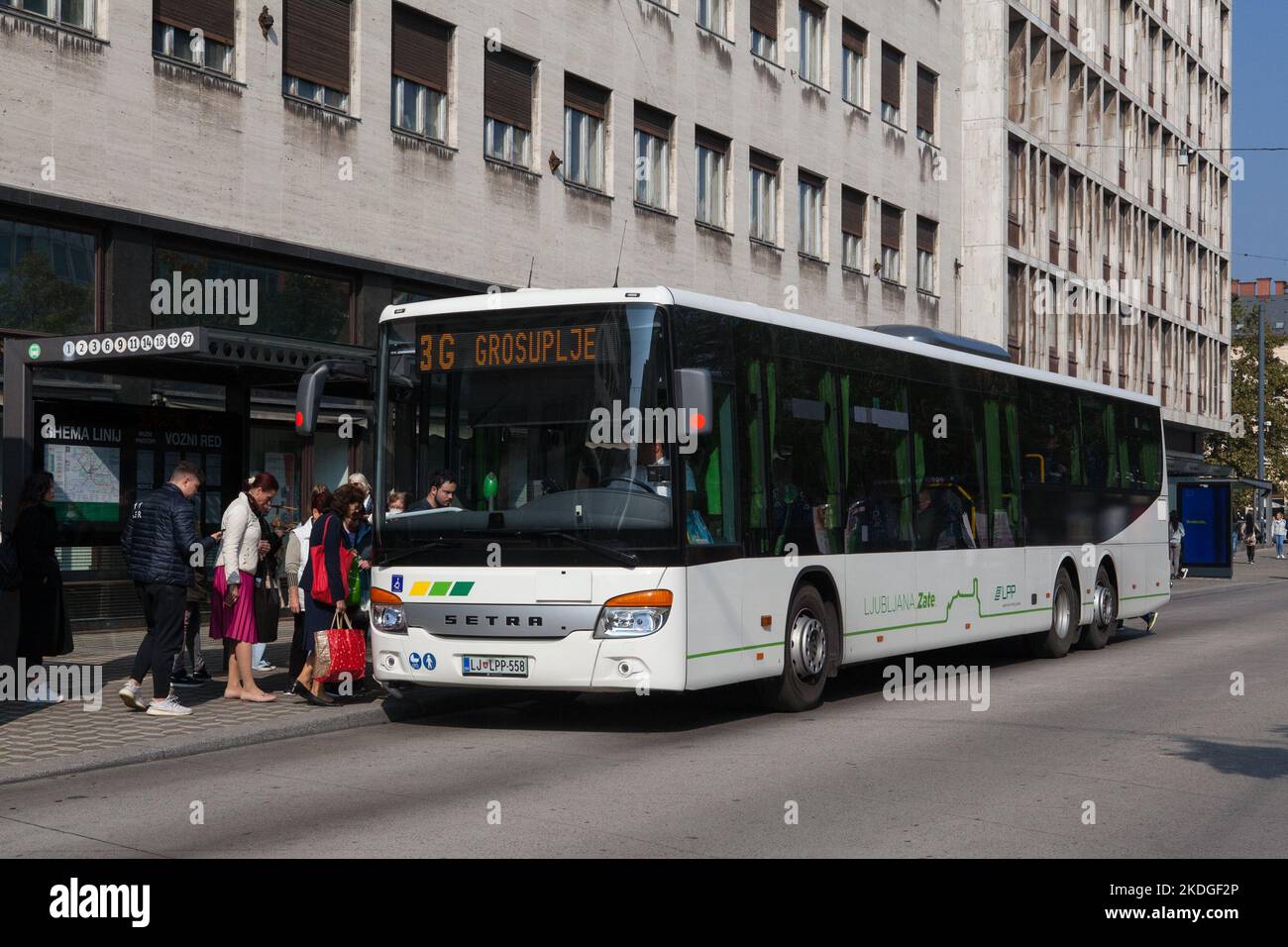 Public bus in Ljubljana, Slovenia Stock Photo - Alamy